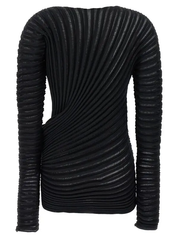 Issey Miyake Asymmetrical Knit Top