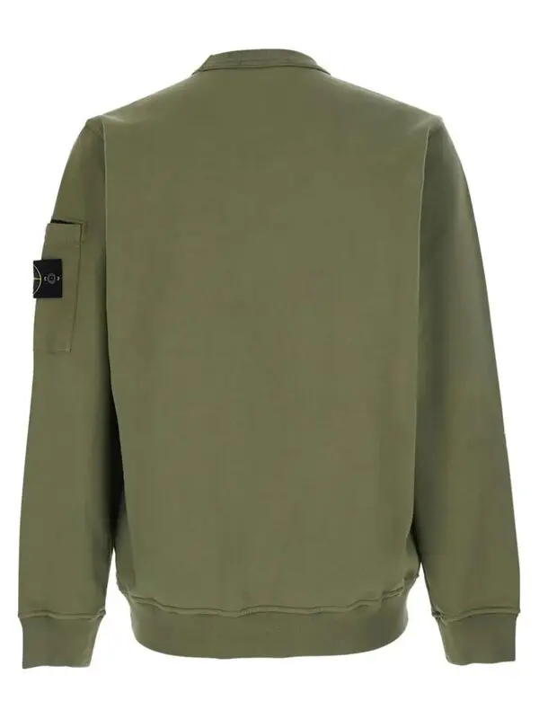 Stone Island Regular Fit Crewneck Midweight Sweatshirt With Pocket