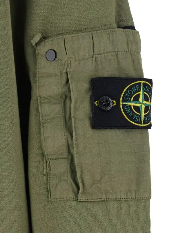 Stone Island Regular Fit Crewneck Midweight Sweatshirt With Pocket