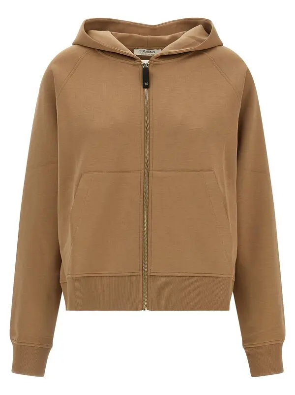 Max Mara Marea Cotton-blend Hoodie - Cream