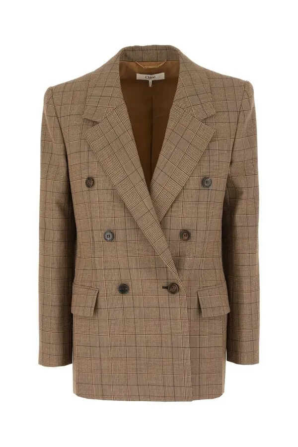 Chloé Checked Blazer - Multicolor