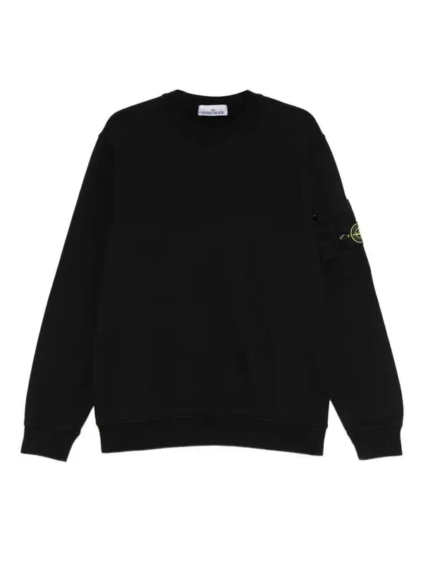 Stone Island Regular Fit Crewneck Midweight Sweatshirt With Pocket