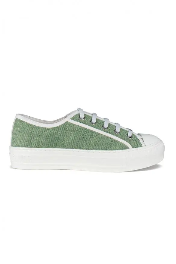 Dior Walk'n Faded Cannage Sneakers - Green