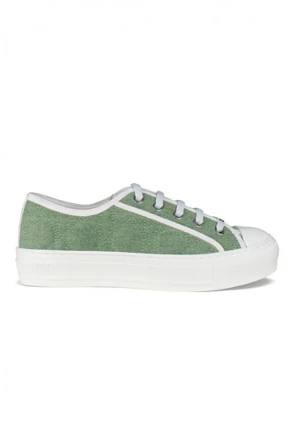 Dior Faded Cannage Sneakers - Green