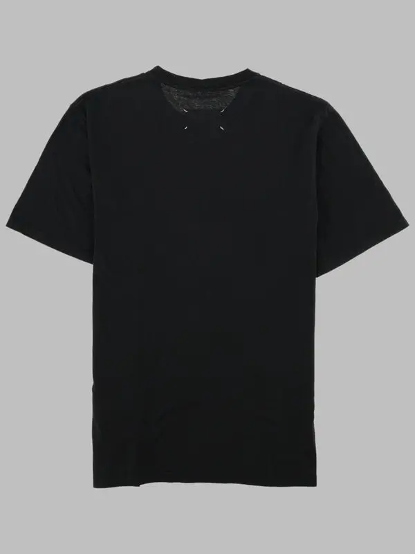 MAISON MARGIELA T-shirt In Jersey Di Cotone Taped - Black