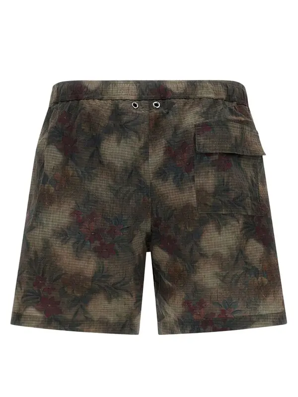 Herno Tropical Pattern Ripstop Nylon Swim Shorts