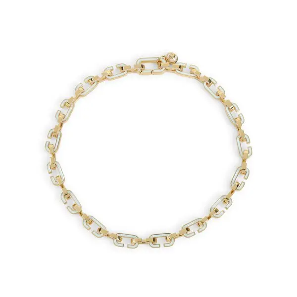 Casablanca Enamel C Link Necklace