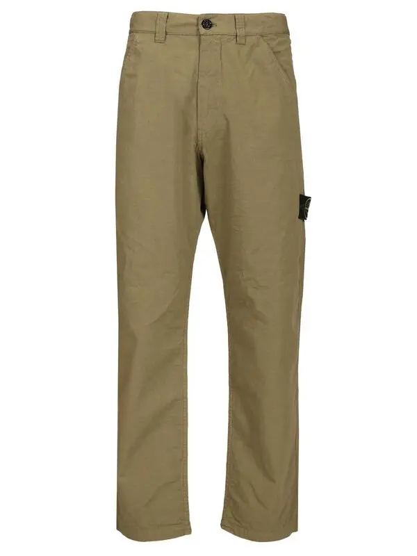 Stone Island Organic Cotton Ripstop Chino Trousers