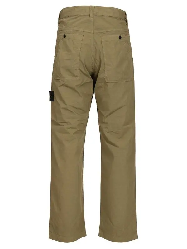 Stone Island Organic Cotton Ripstop Chino Trousers
