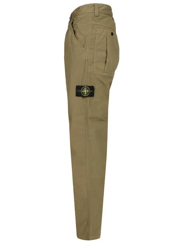Stone Island Organic Cotton Ripstop Chino Trousers