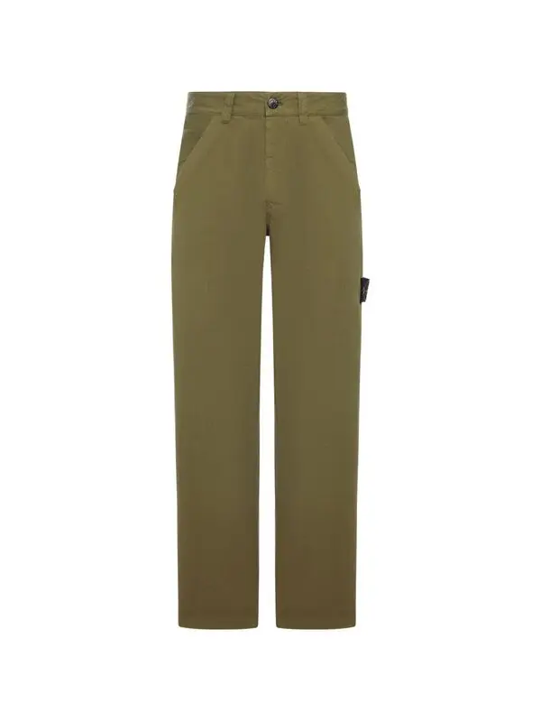 Stone Island Organic Cotton Ripstop Chino Trousers