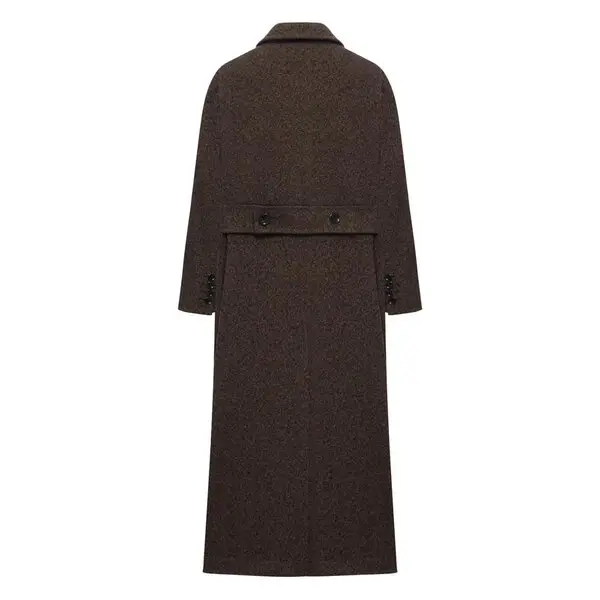 Max Mara Wool Long Overcoat - Brown