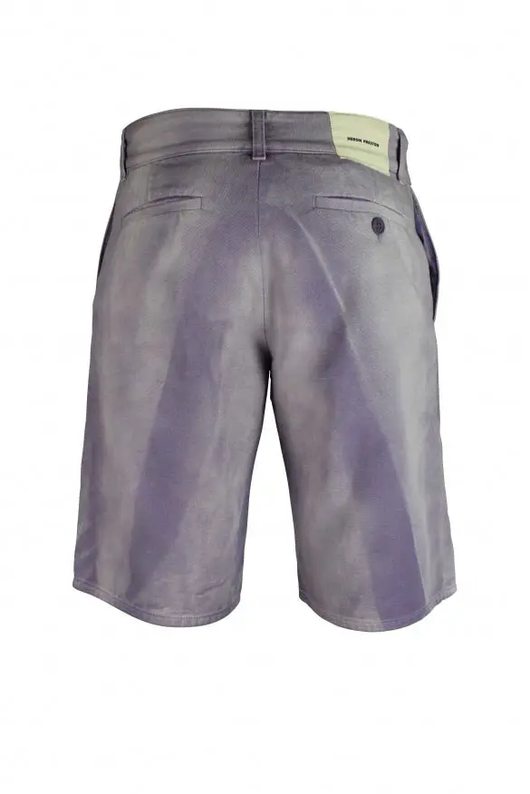Heron Preston Denim Bermuda Shorts - Purple