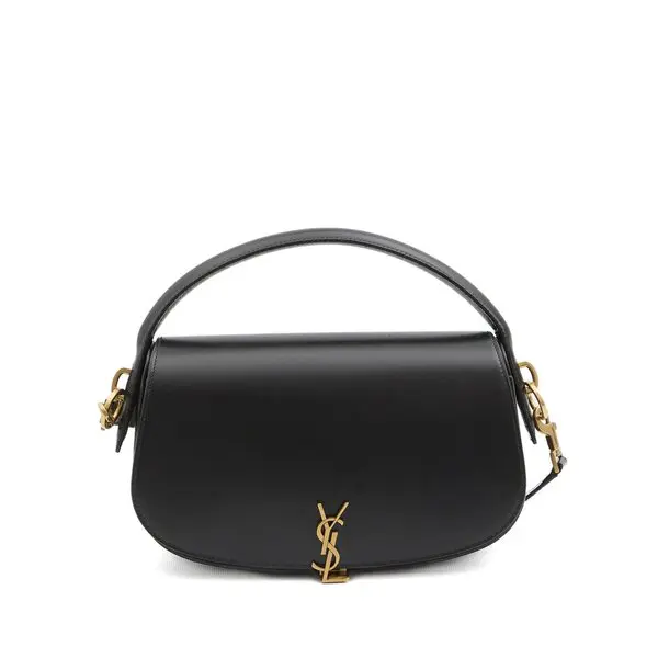 Saint Laurent Calfskin Shoulder Bag - Black