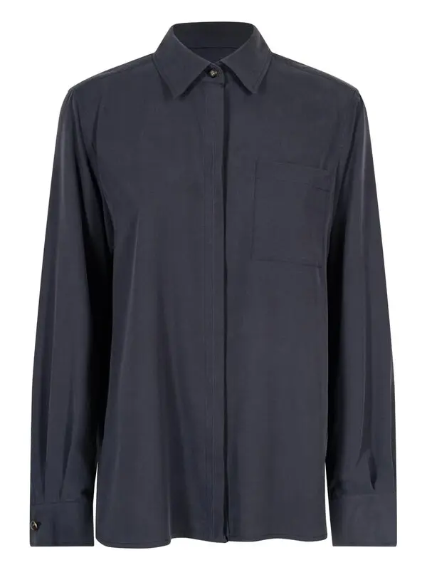 Max Mara Silk Canvas Shirt