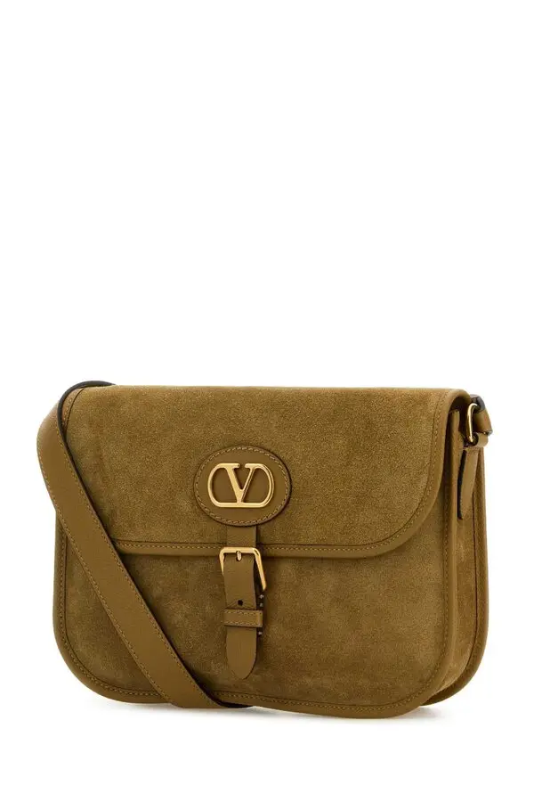 Valentino Garavani Suede Antibes Crossbody Bag - Brown