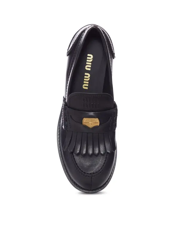Miu Miu Leather Loafers