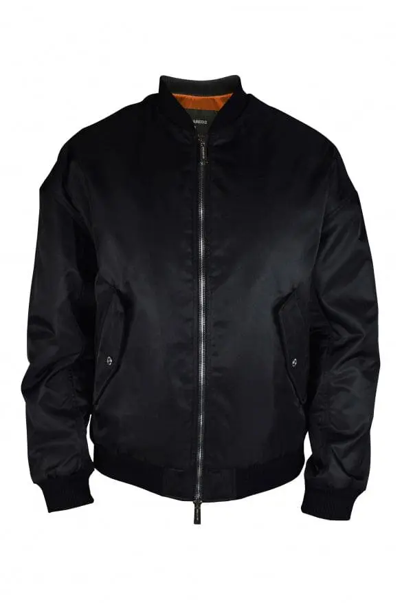 Dsquared2 Nylon Bomber Jacket - Black