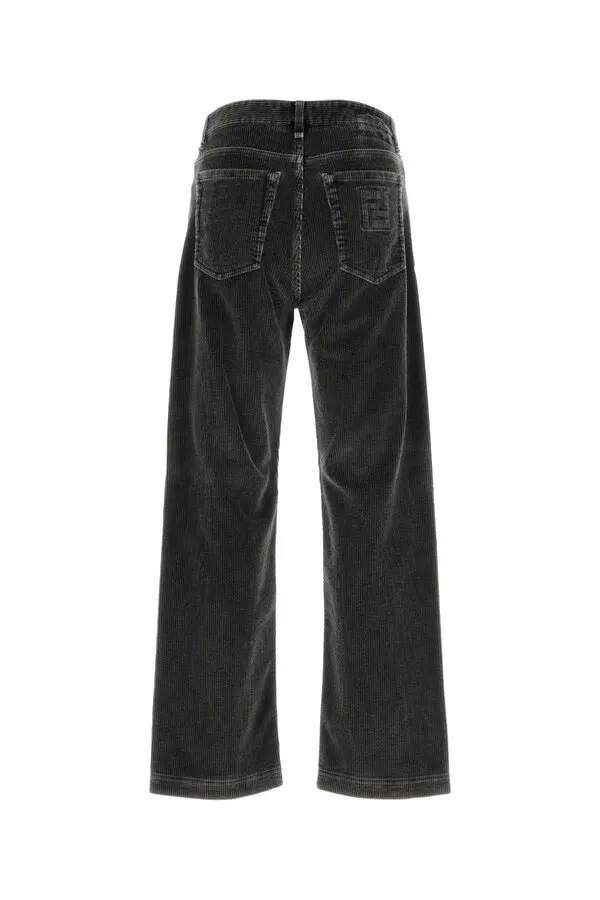 Fendi Charcoal Corduroy Pant