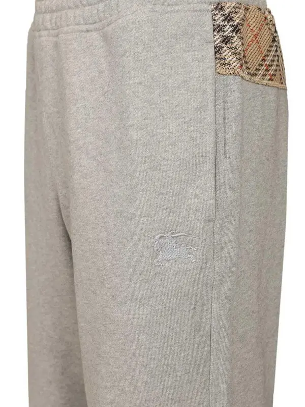 Burberry Ronnie Cotton Jogging Trousers - Gray