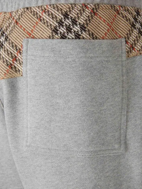 Burberry Ronnie Cotton Jogging Trousers - Gray