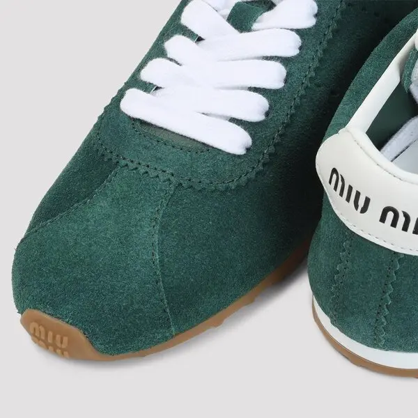 Miu Miu Suede Lace-up Sneakers - Multicolor