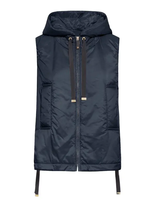 Max Mara Padded Vest With Hood - Multicolor