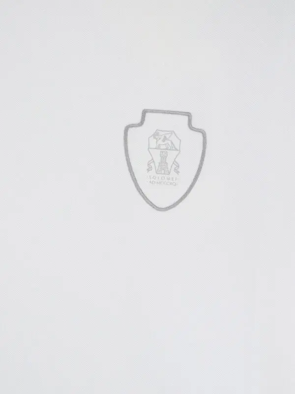 Brunello Cucinelli Technical Fabric T-shirt With Front Logo Patch