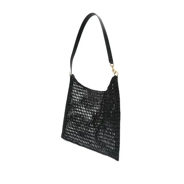 Saint Laurent Cassandre Logo Raffia Tote Bag
