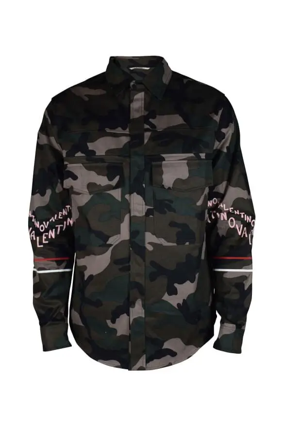 Valentino Garavani Camouflage Jacket - Yellow