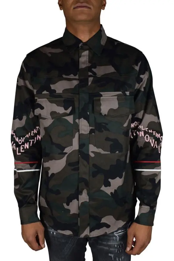 Valentino Garavani Camouflage Jacket - Yellow