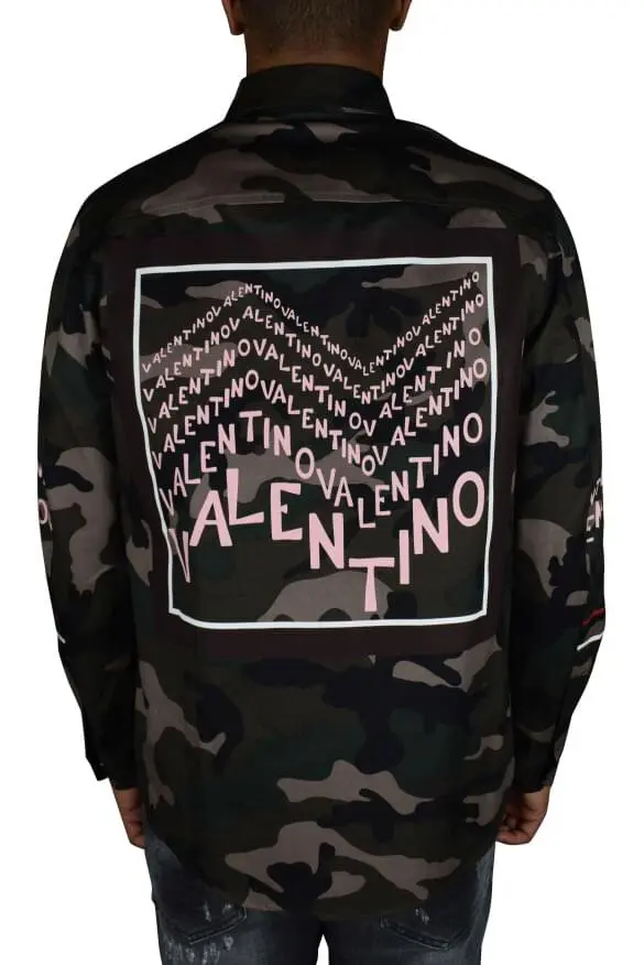 Valentino Garavani Camouflage Jacket - Yellow