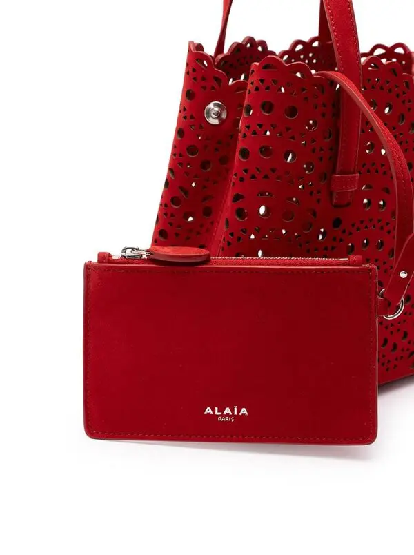 Alaïa Mina 20 In Nubuck - Red