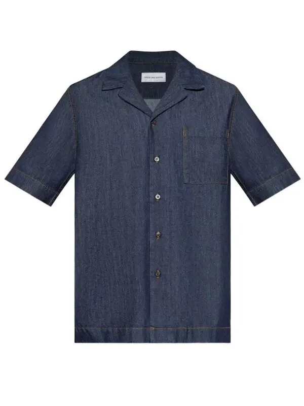 Dries Van Noten Cartone Denim Shirt - Blue