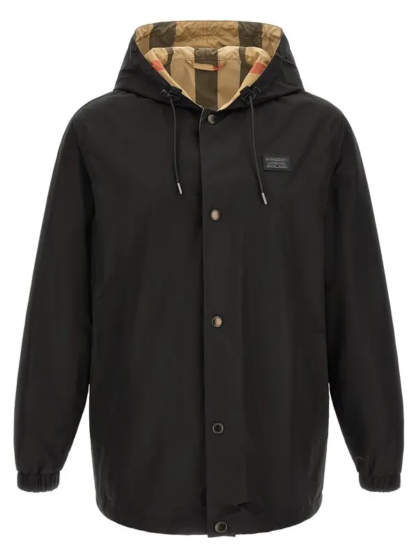 Burberry Elmhurst' Hooded Reversible Jacket