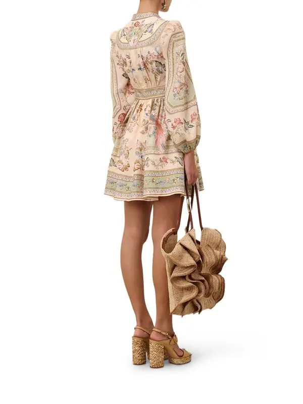 Zimmermann Roselight Low-cut Mini Dress