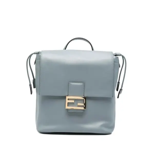 Fendi Calfskin Backpack - Blue