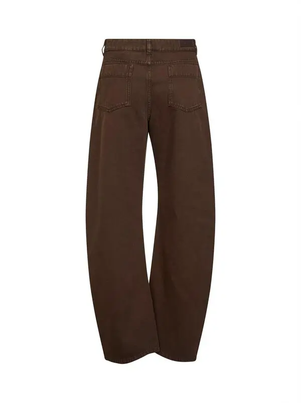 LEMAIRE Broken Twill High Waisted Curved Jeans - Multicolor