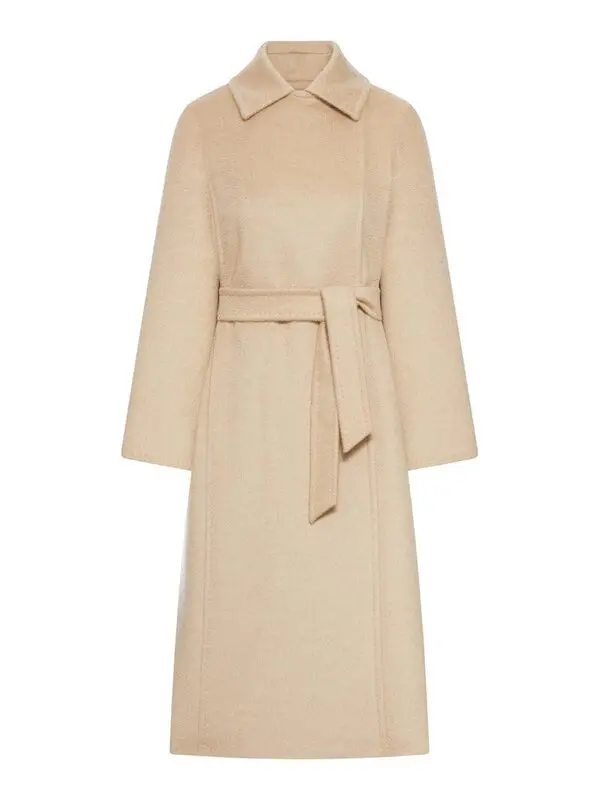 Max Mara Riccio Camel Coat With Belt