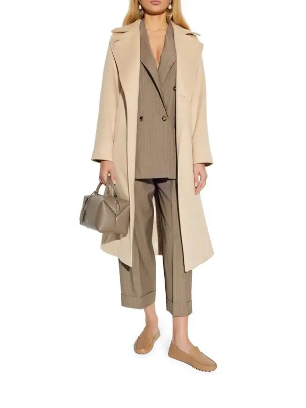 Max Mara Riccio Camel Coat With Belt