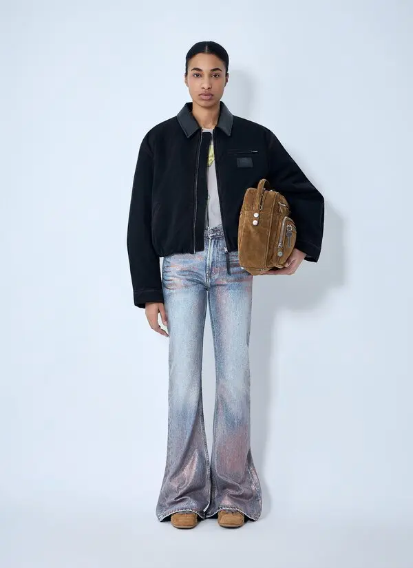 Acne Studios Fitted Glitter Jeans