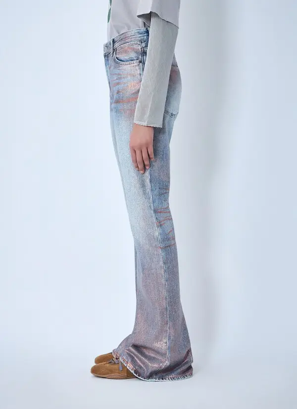 Acne Studios Fitted Glitter Jeans