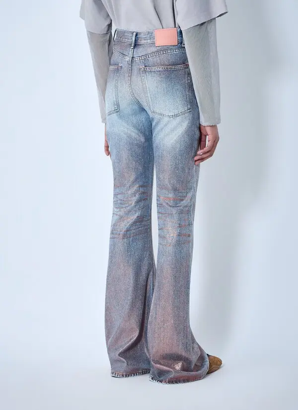 Acne Studios Fitted Glitter Jeans