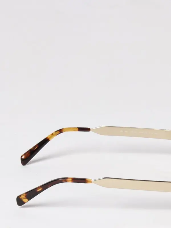 Miu Miu Rounded Metal Frame Sunglasses With Impressed Logo