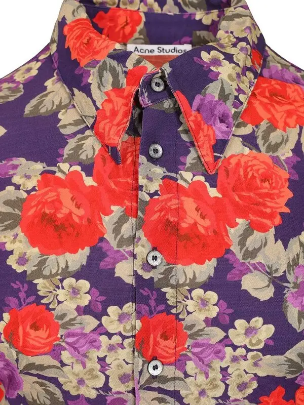 Acne Studios Floral Print Shirt