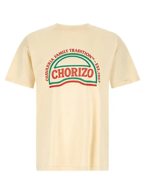 WILLY CHAVARRIA Chorizo Easy Tee' T-shirt - Cream