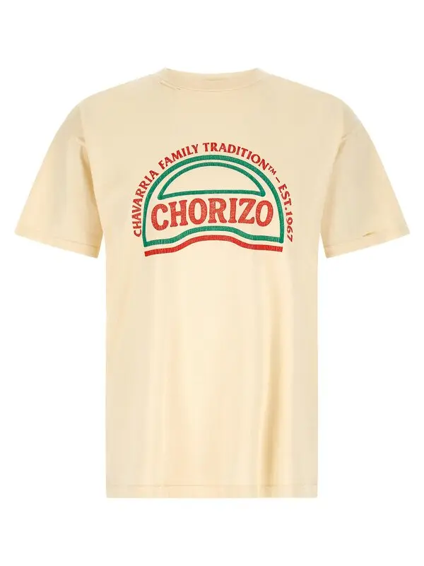 WILLY CHAVARRIA Chorizo Easy Tee' T-shirt - Cream
