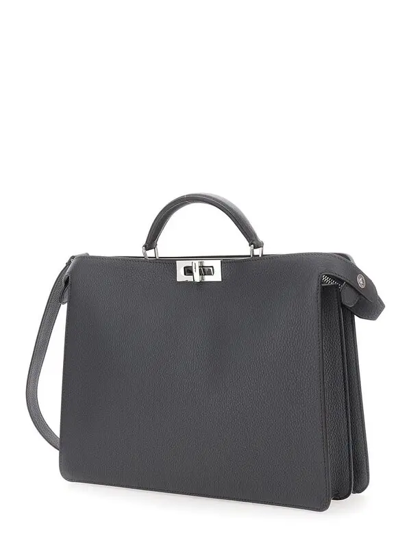Fendi Iseeu Medium' Grey Handbag With Removable Internal Pocket In Leather