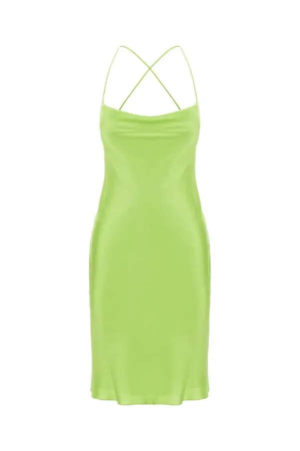 Saint Laurent Silk Slip Dress - Multicolor