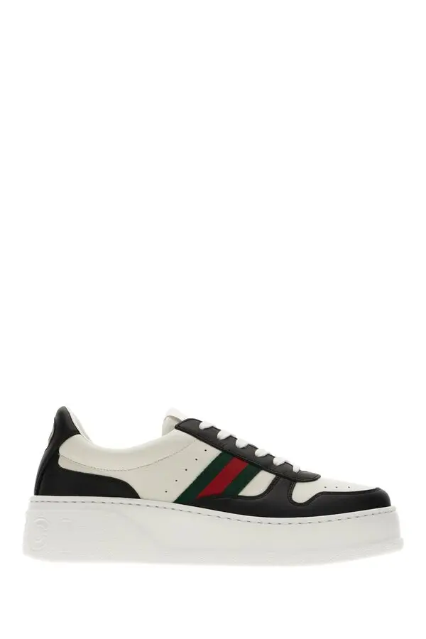 Gucci Leather Platform Sneakers - Multicolor